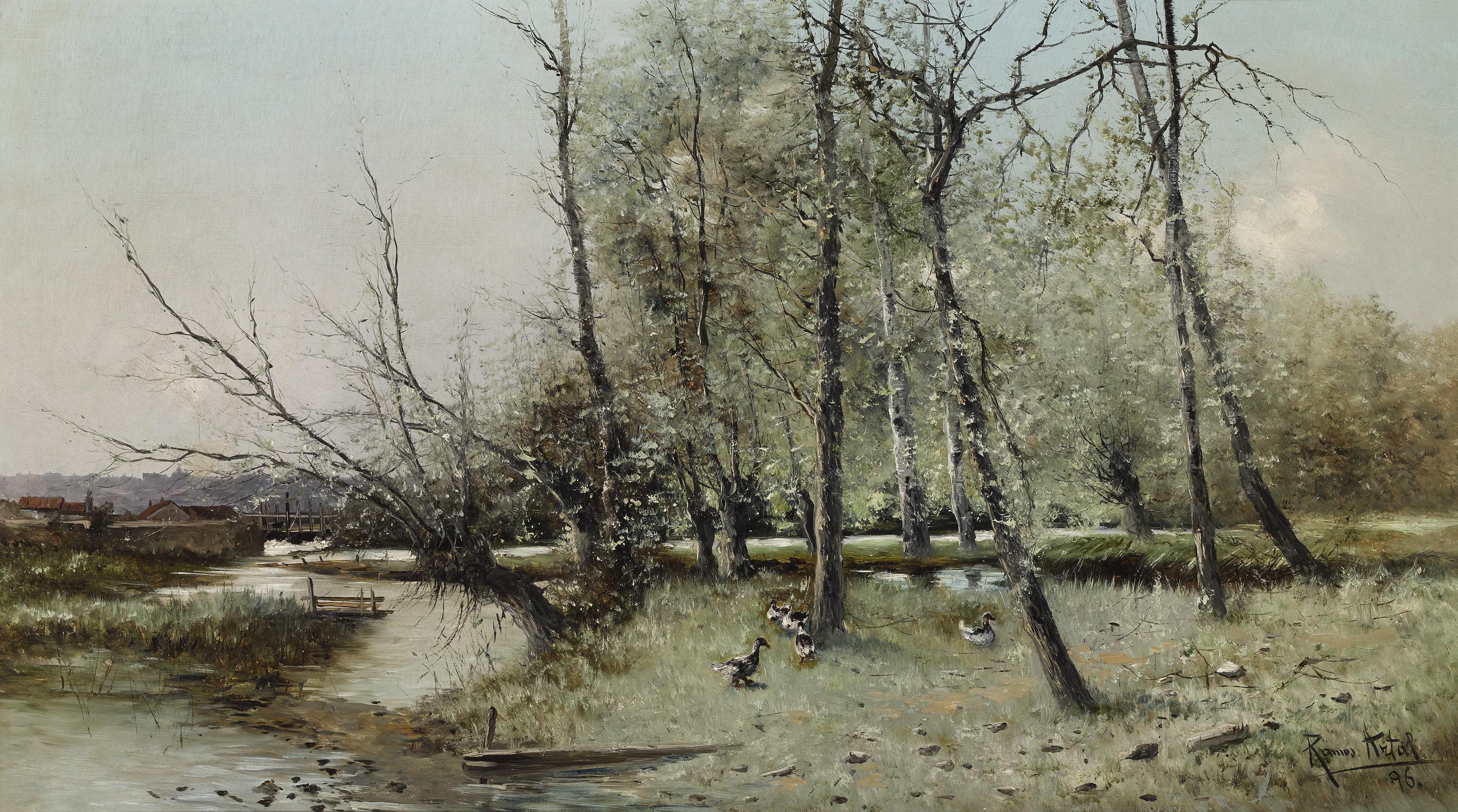 Paisaje con riachuelo - Colección Banco de España